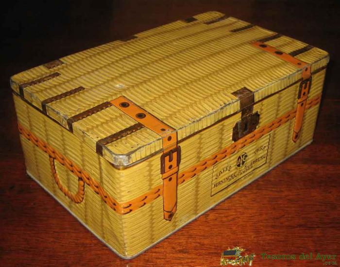 TesorosDelAyer.com · Old Antique Vintage Tin Box · Old tins boxes