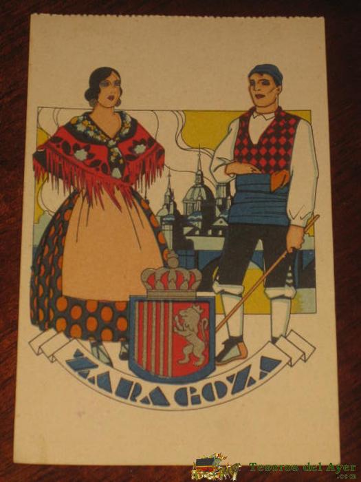 TesorosDelAyer.com · POSTALES DE ESPAÑA · ZARAGOZA · ANTIGUA POSTAL DE ...