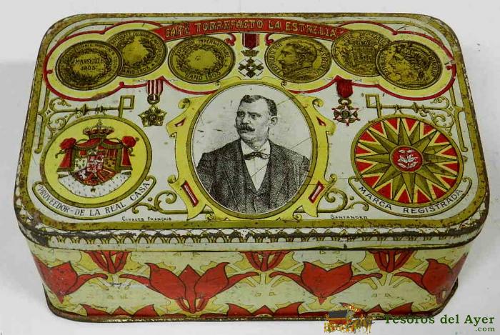 TesorosDelAyer.com · Old Antique Vintage Tin Box · Old tins boxes